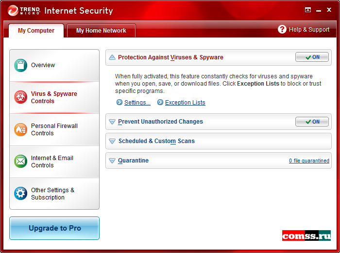 Trend Micro Internet Security 2010 Скриншоты - Лицензионные и ...